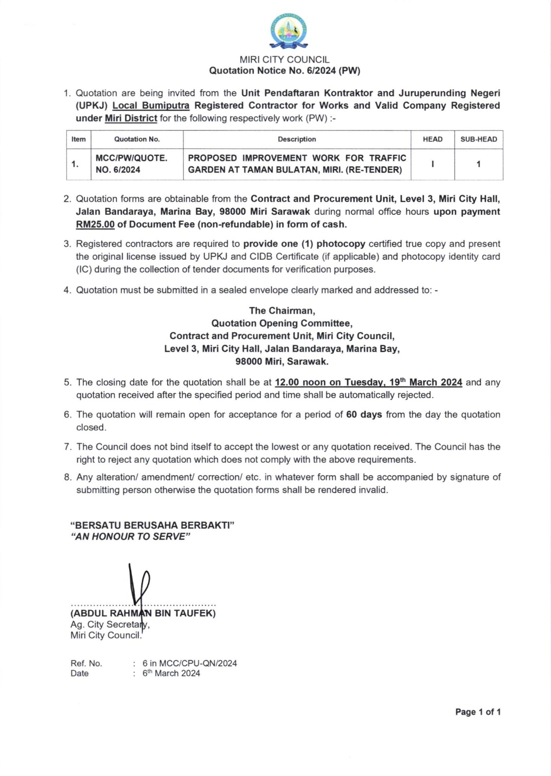 Staff Directory - Official Website of Miri City Council